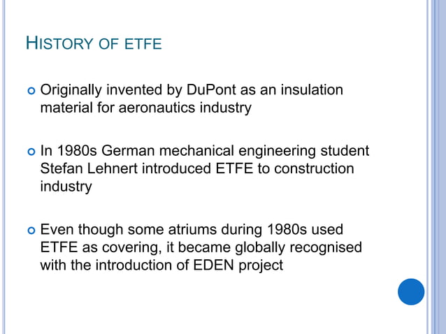 ETHYLENTE-TETRAFLUOROETHYLENE PANELS | PPTX
