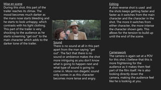 Textual analysis of a teaser trailer - Get Out | PPT