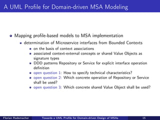 Towards a UML Profile for Domain-driven Design of Microservice ...