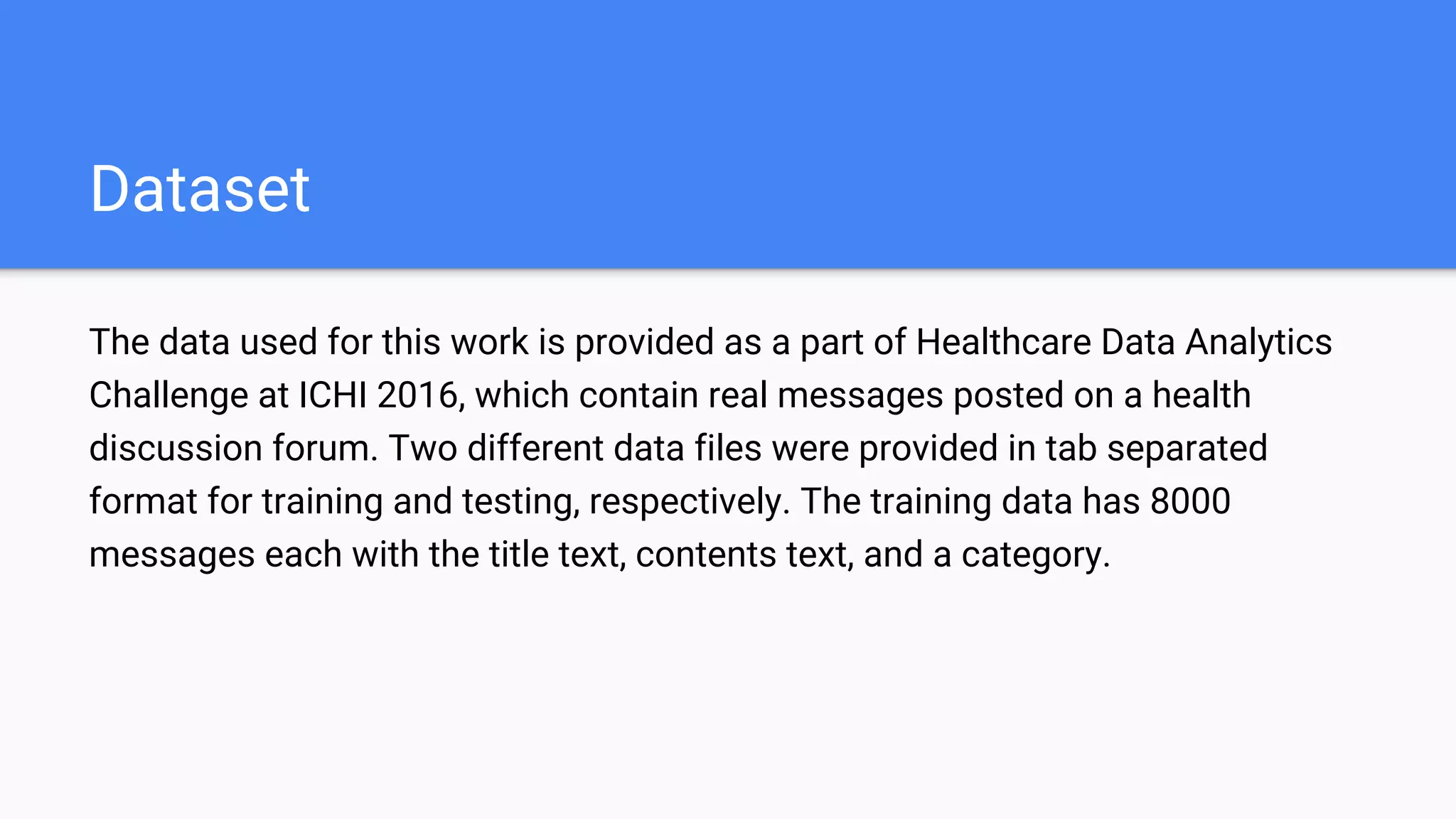 Classification of Health Forum Messages using Deep Learning | PDF