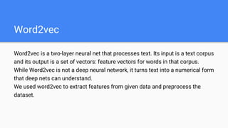 Classification of Health Forum Messages using Deep Learning | PPT