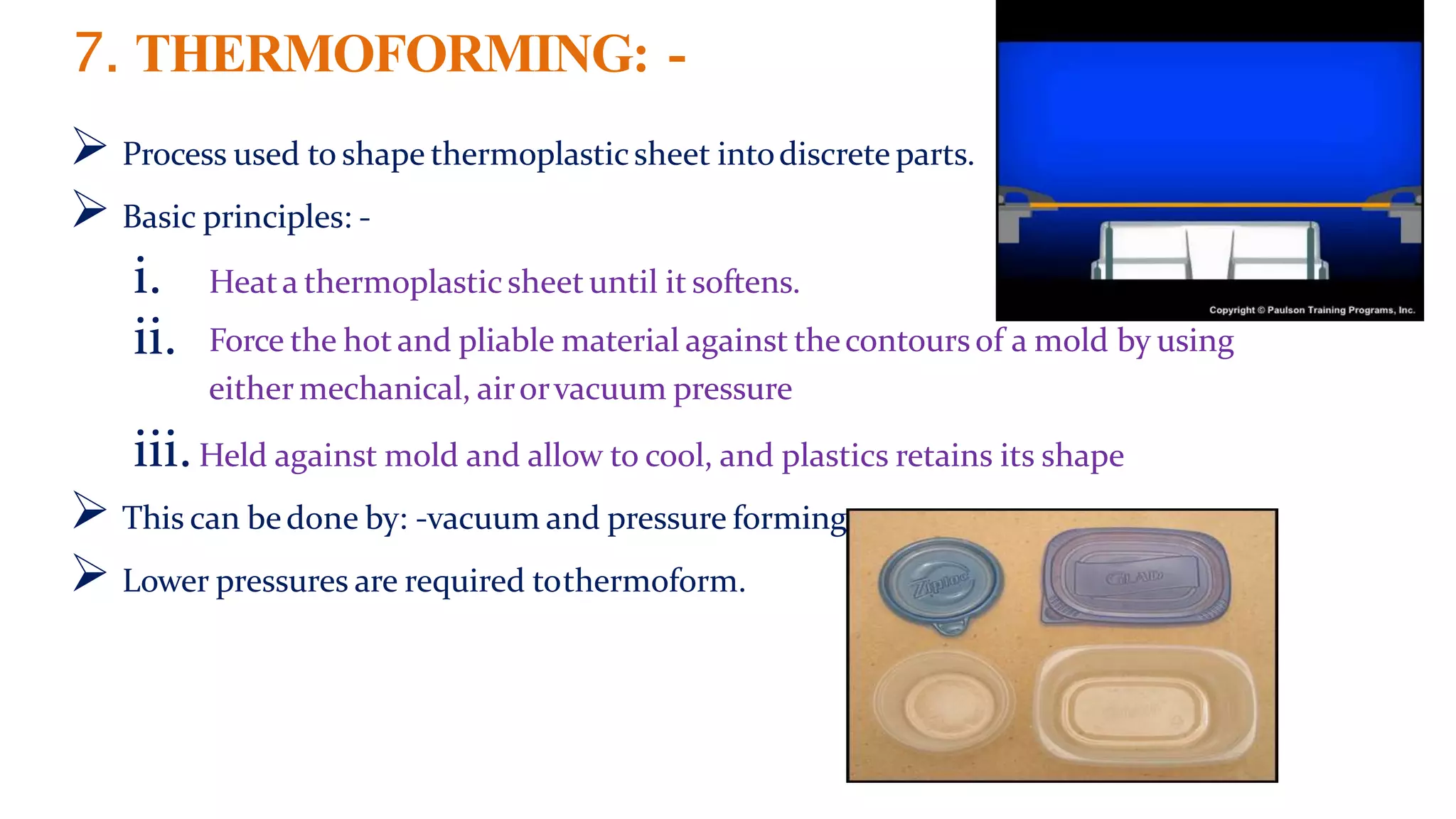 Plastic forming techniques | PPTX