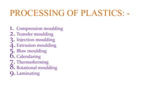 Plastic forming techniques | PPTX