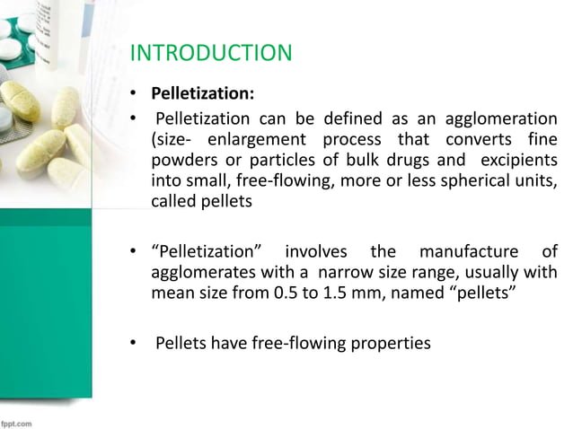 Pellet technology | PPTX | Chemistry | Science