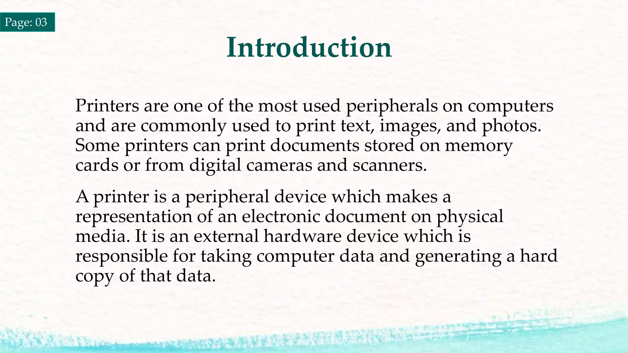Electrostatic Printer ।। Printer is a peripheral device | PPTX