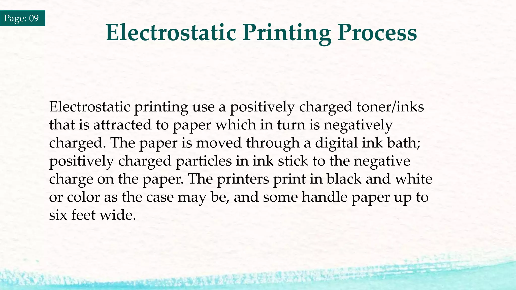 Electrostatic Printer ।। Printer is a peripheral device | PPTX