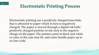 Electrostatic Printer ।। Printer is a peripheral device | PPTX