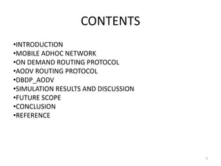 DBDP_AODV ROUTING PROTOCOL | PPT