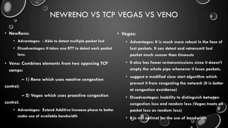 Ns3: Newreno vs Vegas vs Veno | PDF