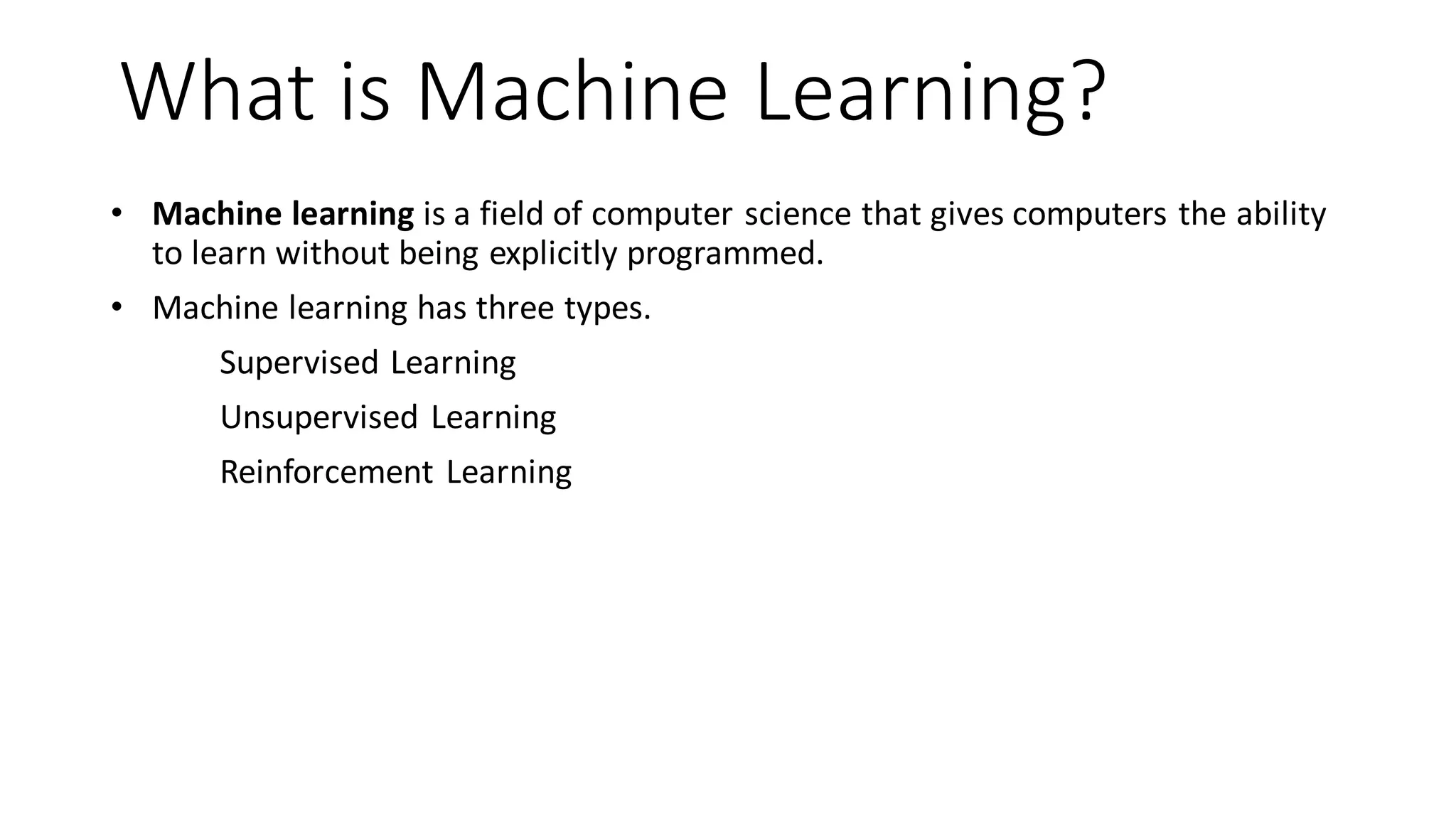 Machine learning and reinforcement learning | PPT