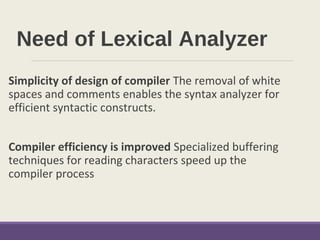 Lexical Analysis | PPT