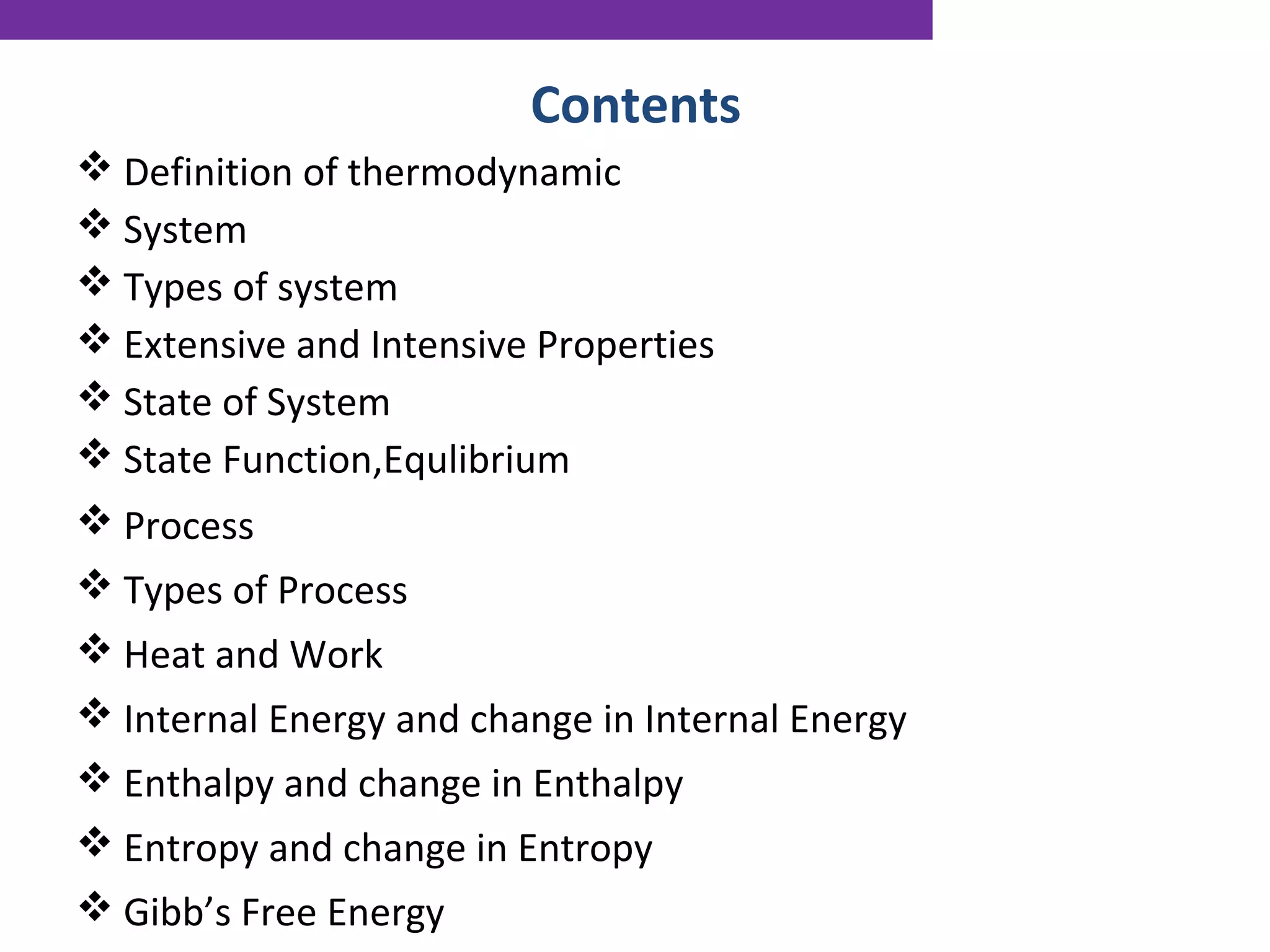 Thermodynamic terminologies and interpretation | PPT