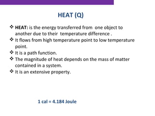 Thermodynamic terminologies and interpretation | PPT