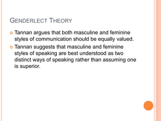 Gender Difference in Language Use | PPTX