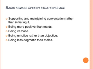 Gender Difference in Language Use | PPTX