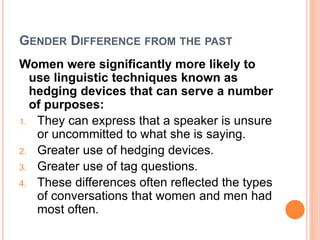 Gender Difference in Language Use | PPTX