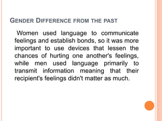 Gender Difference in Language Use | PPTX