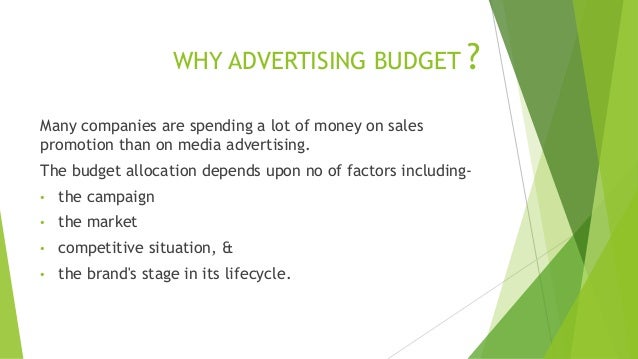 Advertising Budget Advertising Budget