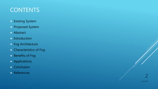 Introduction to Fog Computing | PPTX