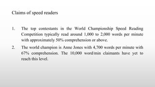 Anne Jones Speed Reader