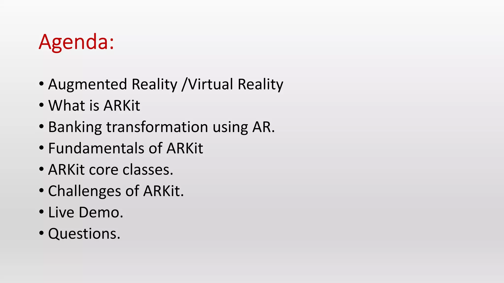 Introduction to Augmented Reality in iOS Apps | PPT