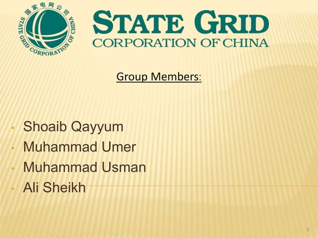 State Grid Corporation of China | PPTX | Power and Energy Industry ...