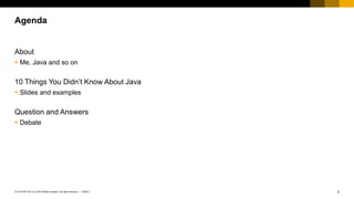 10 Things You Didn't Know About Java | PPT