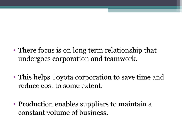 Supply Chain Management Of Toyota ! | PPT