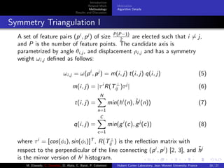 Wavelet-based Reflection Symmetry Detection via Textural and Color Histograms | PPT