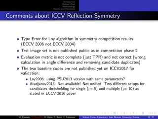 Wavelet-based Reflection Symmetry Detection via Textural and Color Histograms | PPT