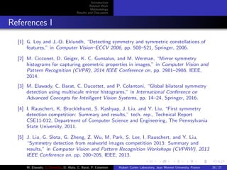 Wavelet-based Reflection Symmetry Detection via Textural and Color Histograms | PPT