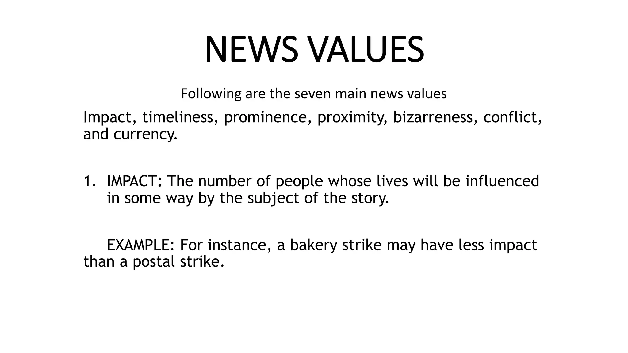 News Values | PPTX