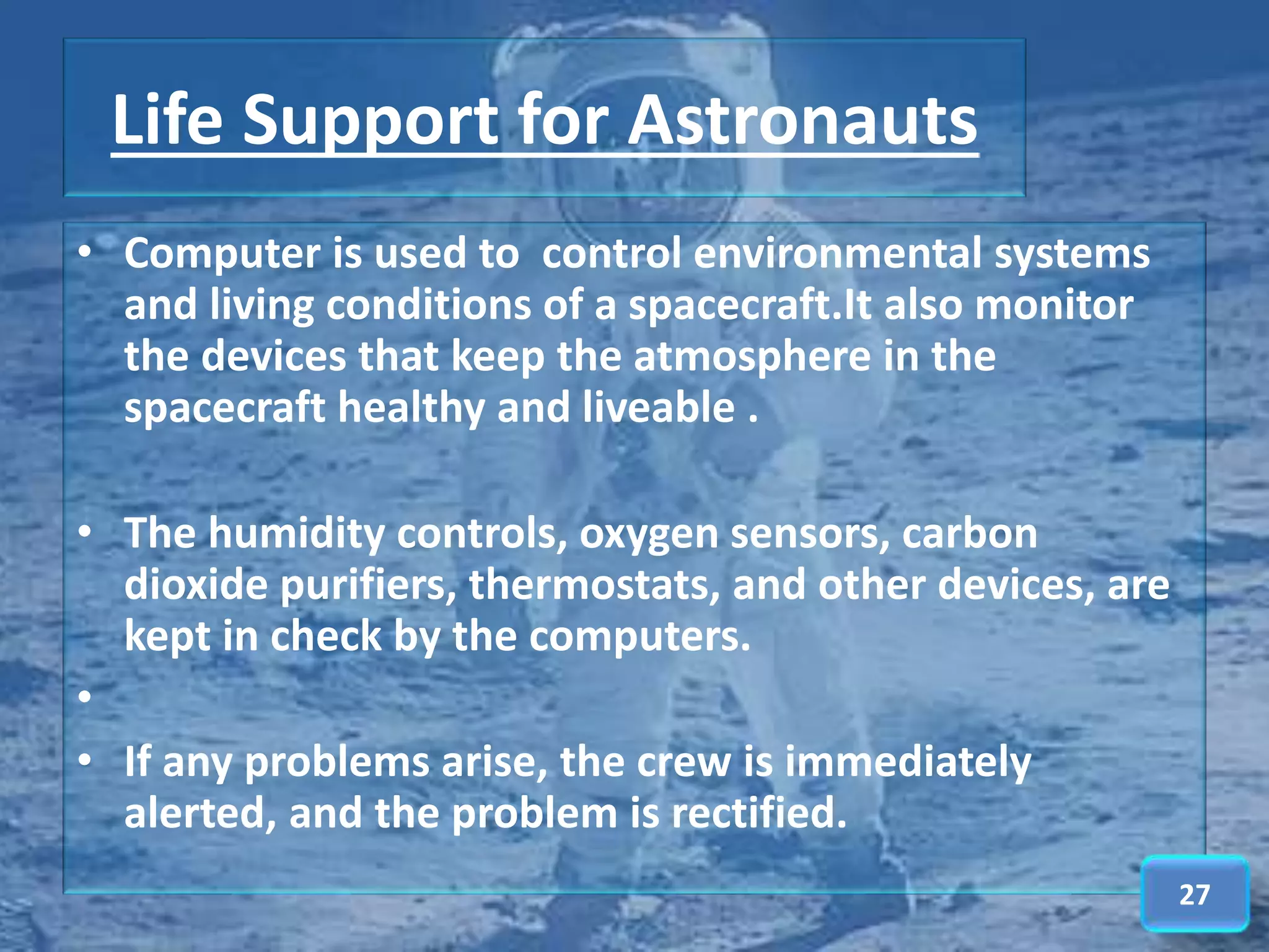 Study on Importance of Computer in Space Technology | PPTX