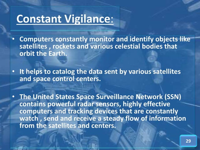 Study on Importance of Computer in Space Technology | PPTX
