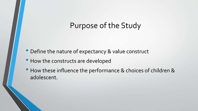 Expectancy-Value Theory of Achievement Motivation | PPTX