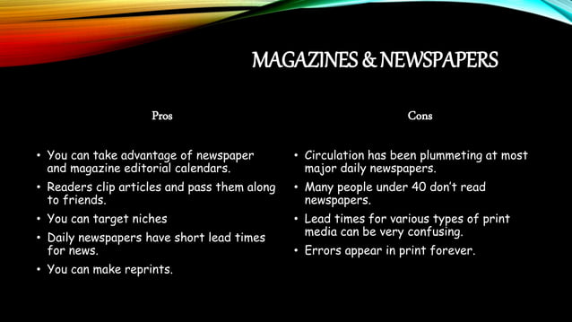 Media and Information Sources Presentation | PPTX