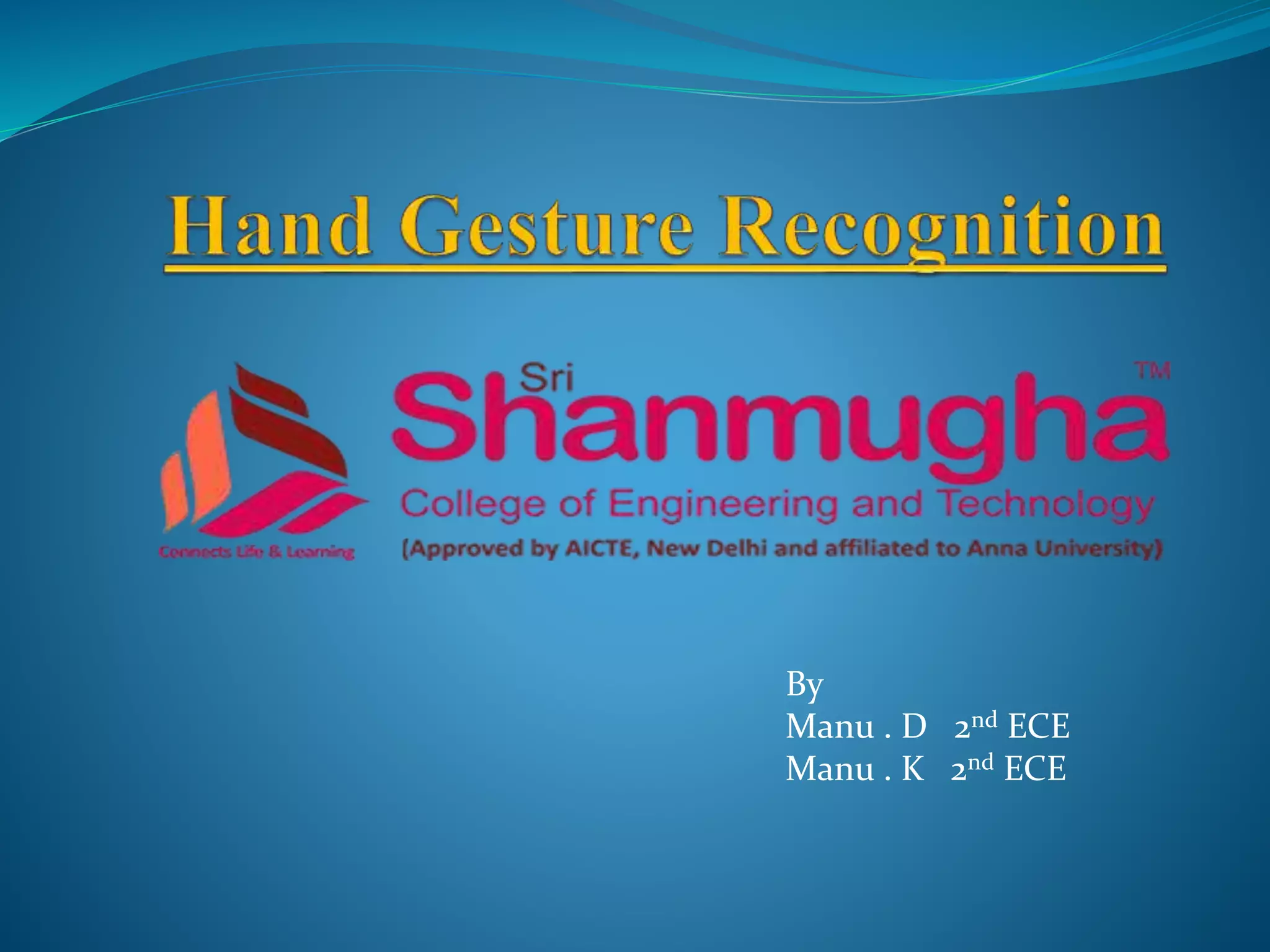 Hand Gesture Recognition system for deaf and dump people | PPTX