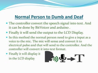 Hand Gesture Recognition system for deaf and dump people | PPTX
