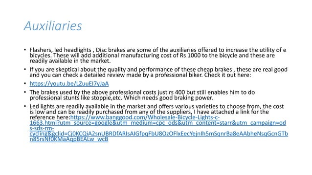 A brief introduction to electric bicycles | PPTX | Cycling | Sports