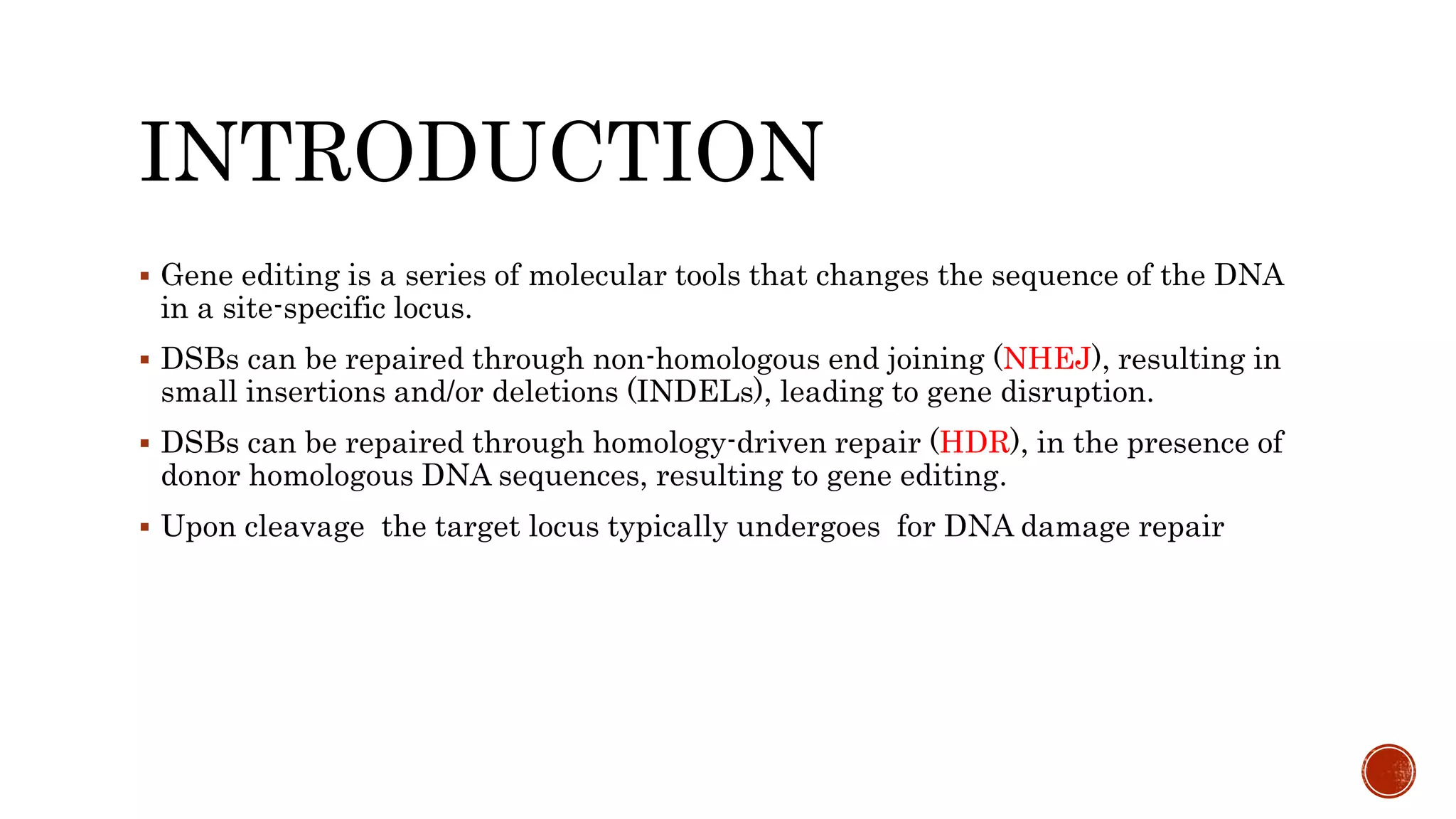 The future of gene editing | PPTX
