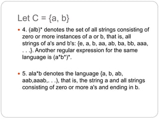 Regular Expression in Compiler design | PPTX