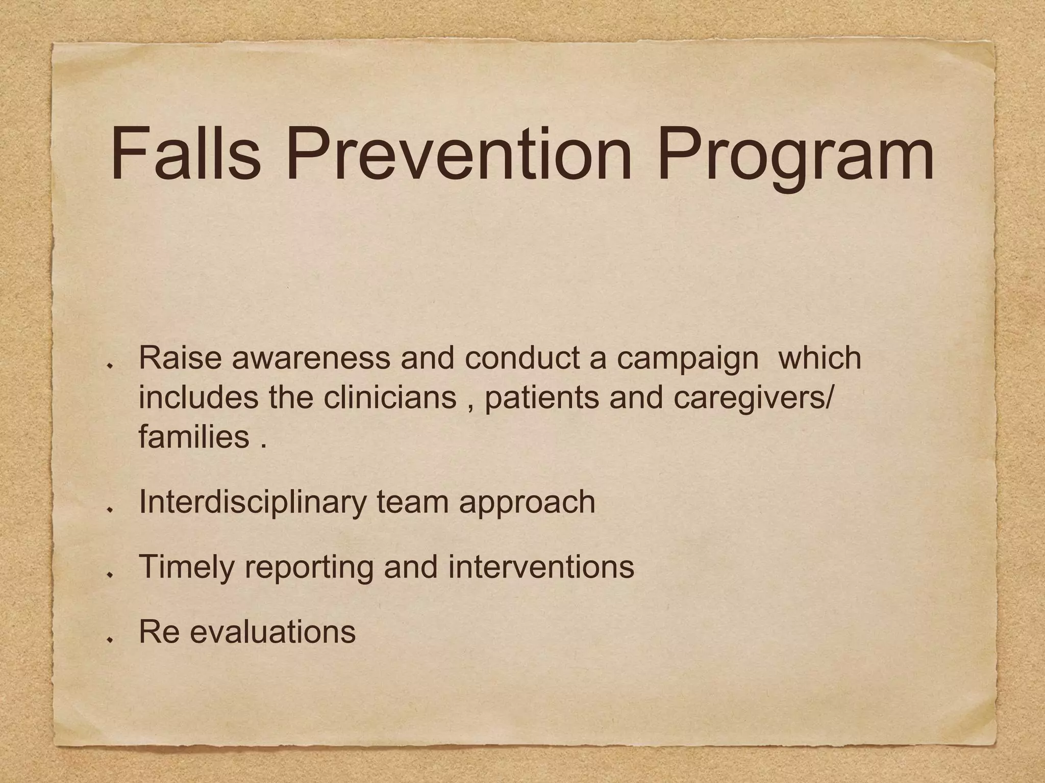 Falls Prevention Program Implementation | PPTX