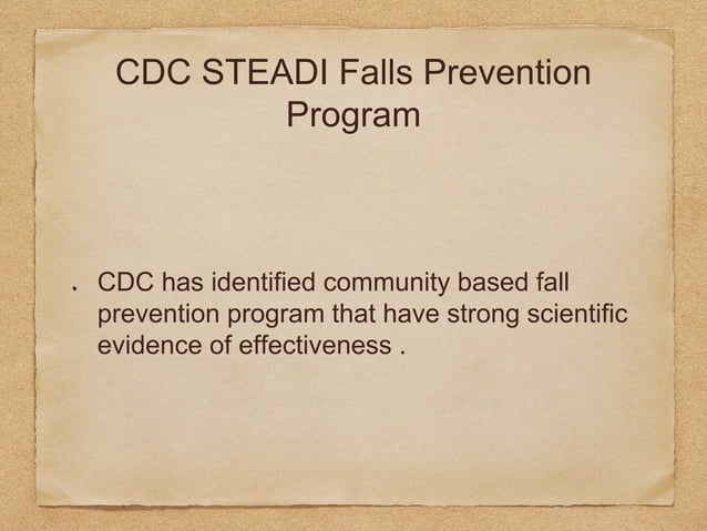 Falls Prevention Program Implementation | PPTX