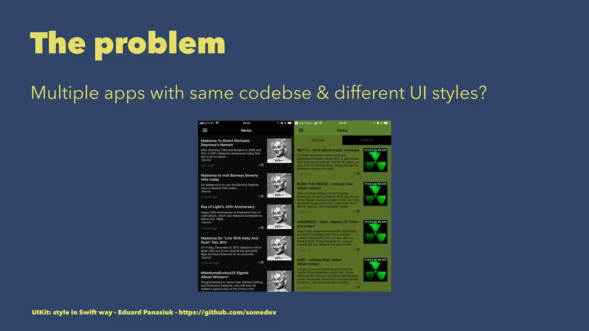 UIKit: style in Swift way | PPT