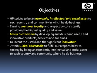 Presentation on hp company | PPTX