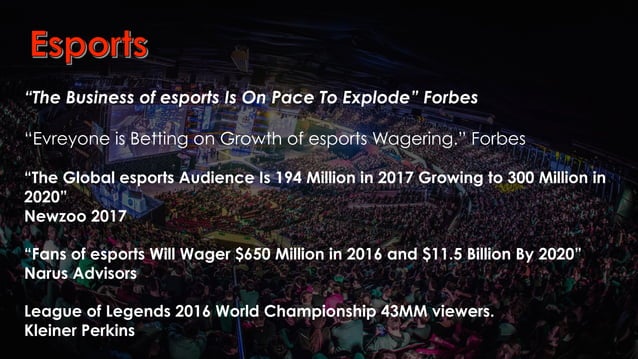 Esports Presentation | PPT