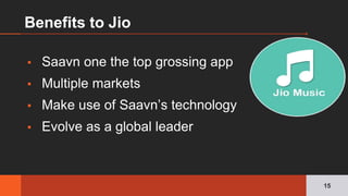 jio music to merge with saavn | PPTX