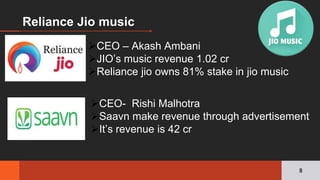 jio music to merge with saavn | PPT