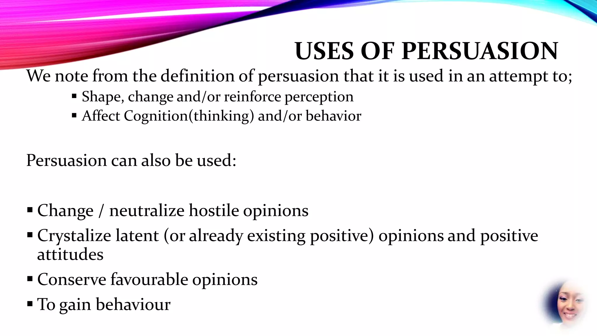 Presentation on Persuasion | PPTX | Family and Relationships