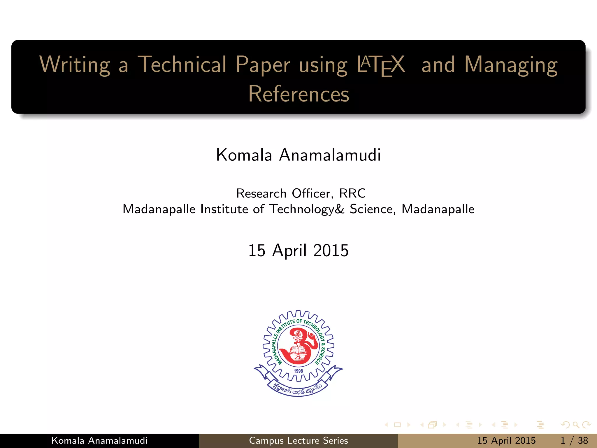 LaTeX-Presentation | PDF